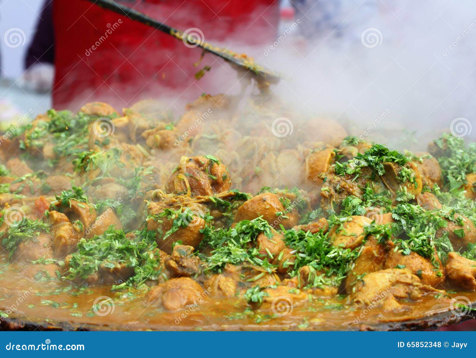 Comida India De La Calle: Plato De Pollo Foto de archivo - Imagen de ...