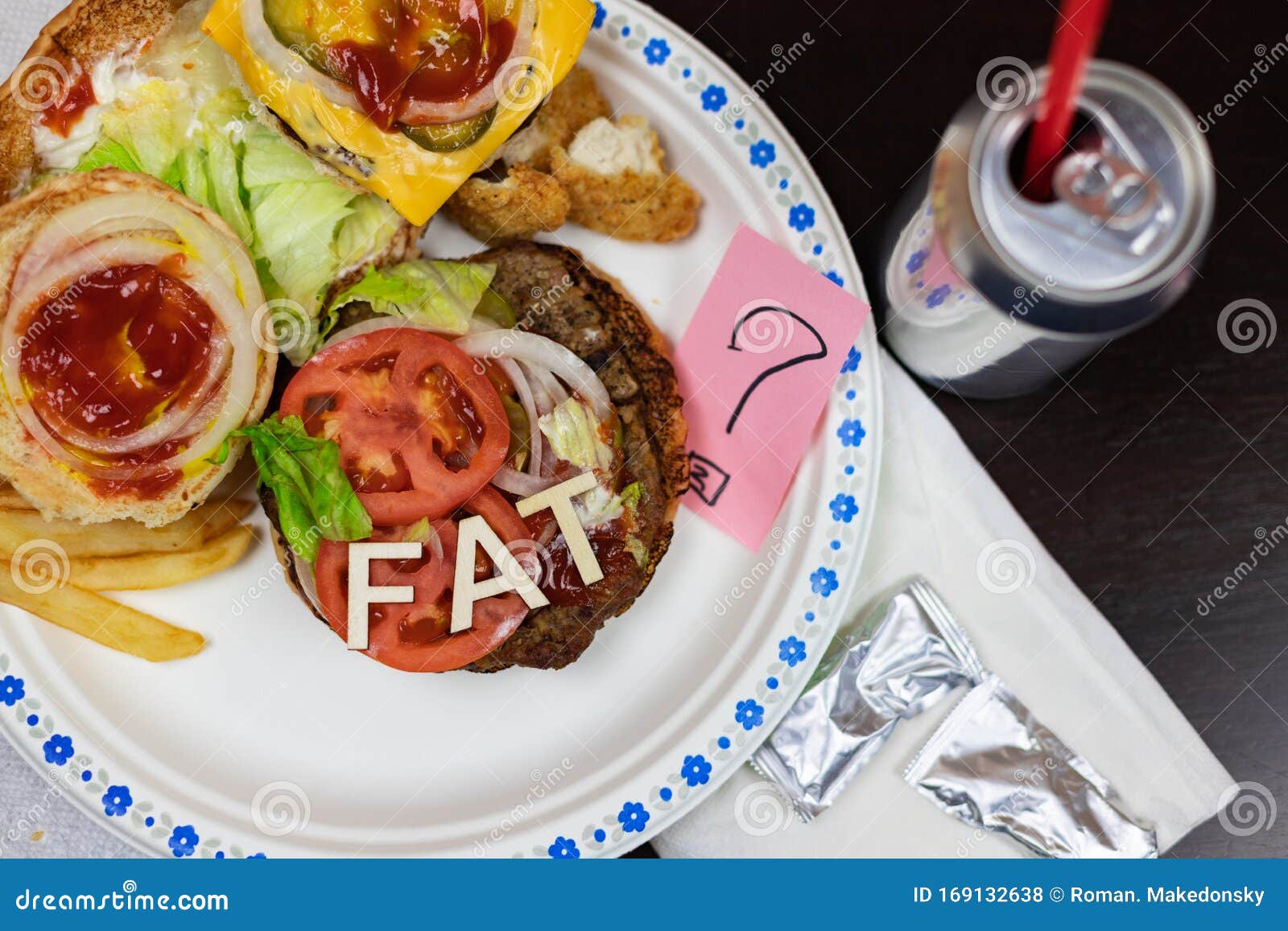 Comida Insalubre Conceito De "comida De Lixo" Foto de Stock - Imagem de ...