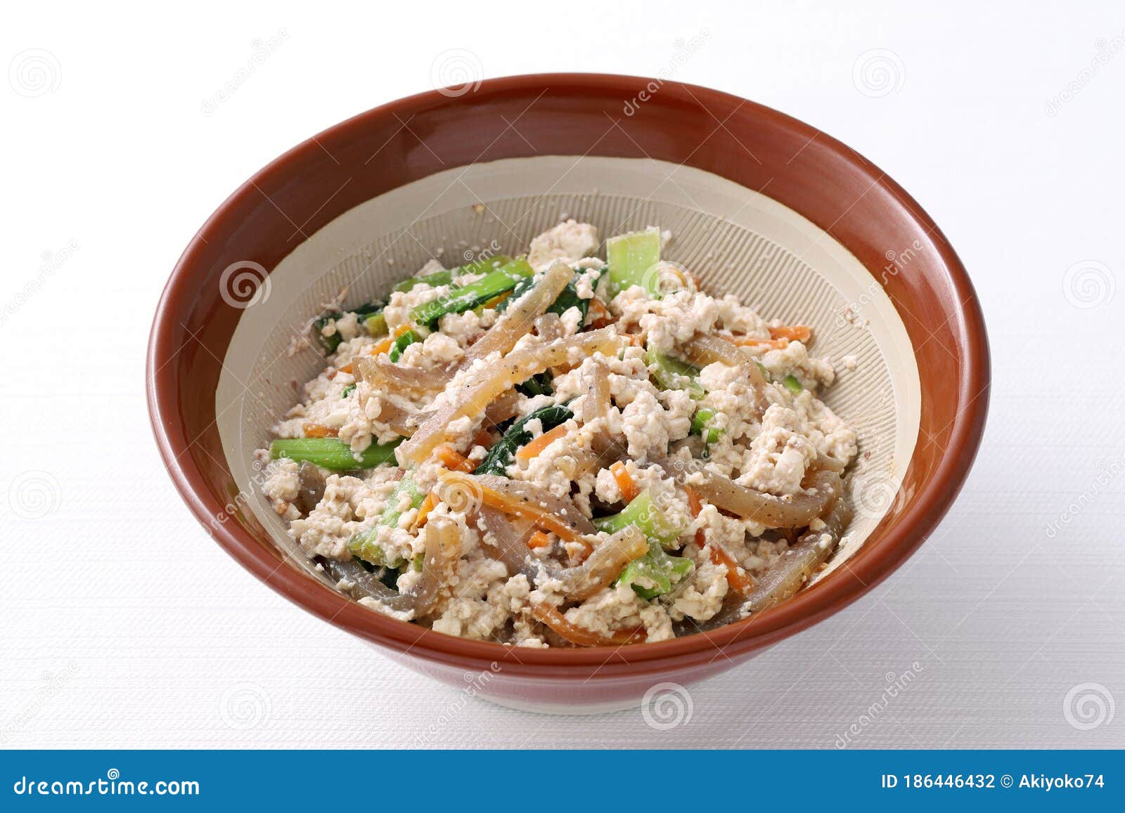 Comida Japonesa Sazonada De Tufu Y Verduras Foto de archivo - Imagen de ...