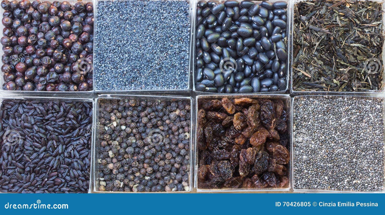 Comida negra imagen de archivo. Imagen de cereales, pimienta - 70426805