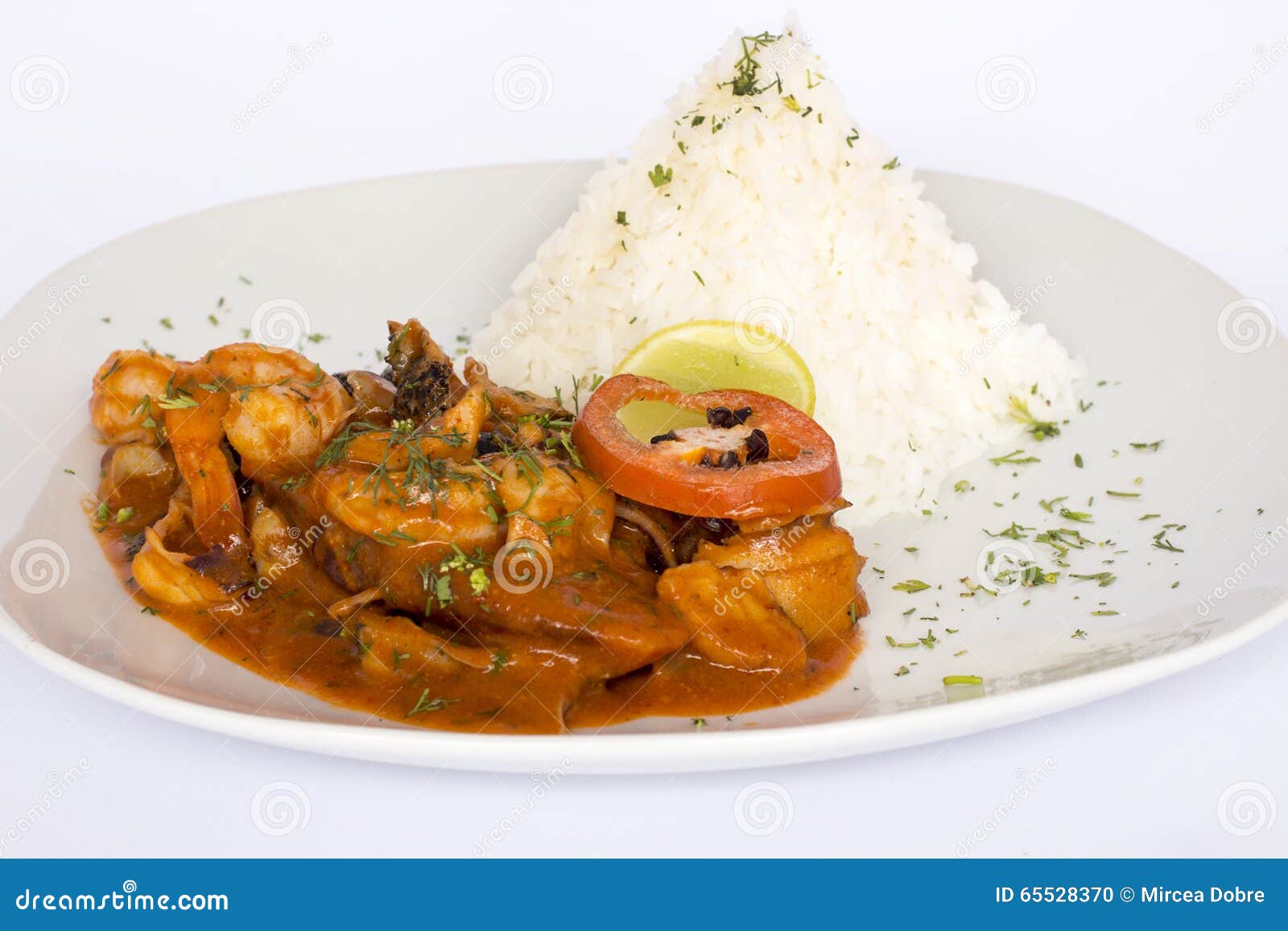 COMIDA PERUANA: Almuerzo Cebiche Y Picante De Mariscos Con Arroz Foto ...