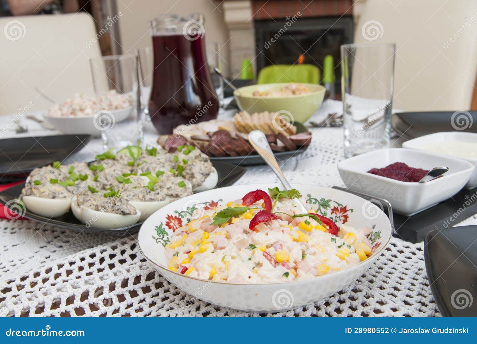 Comida Polaca Tradicional De Pascua Foto de archivo - Imagen de pascua ...