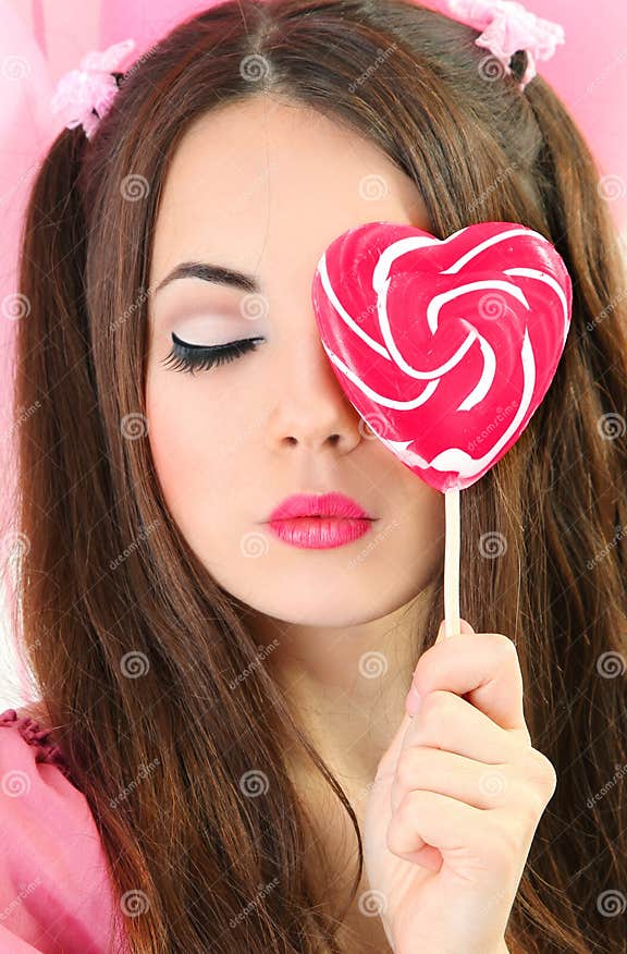 Comida rosada foto de archivo. Imagen de aislado, labios - 40297346