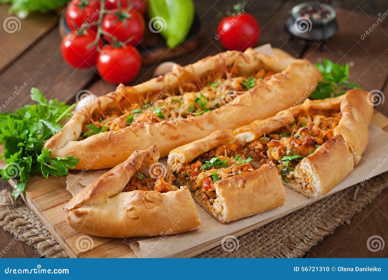 Comida Tradicional Del Pide Turco Foto de archivo - Imagen de pedazo ...