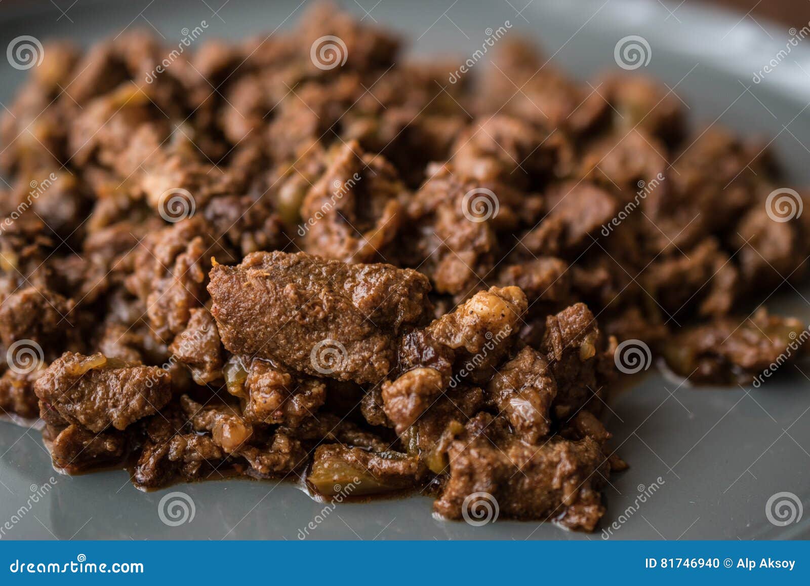 Comida Turca Y Kavurma/carne De Vaca Cocida Foto de archivo - Imagen de ...