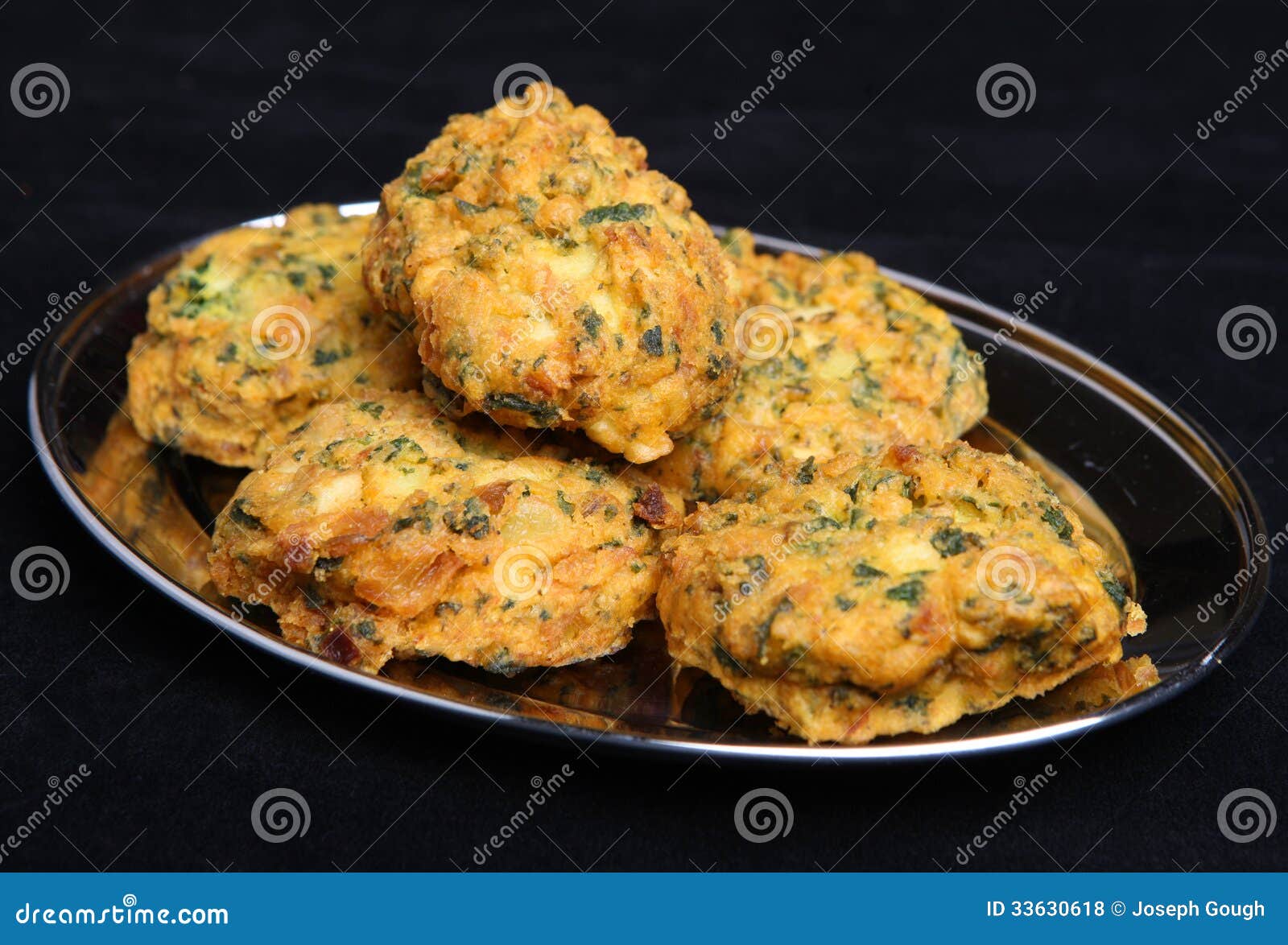 Comida Vegetal India De Pakoras Foto de archivo - Imagen de disco ...