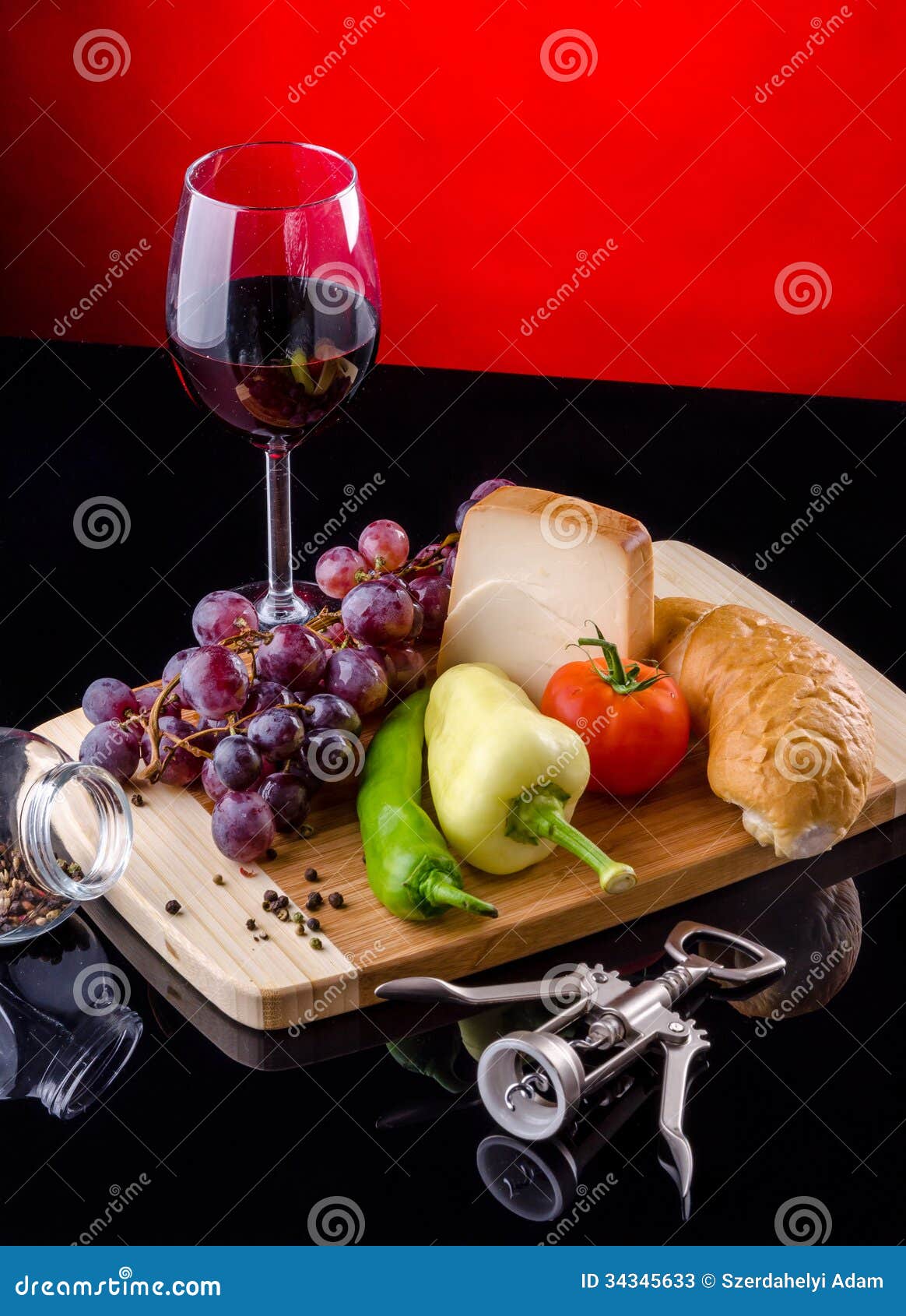 Comida y bebida imagen de archivo. Imagen de bebida, cena - 34345633