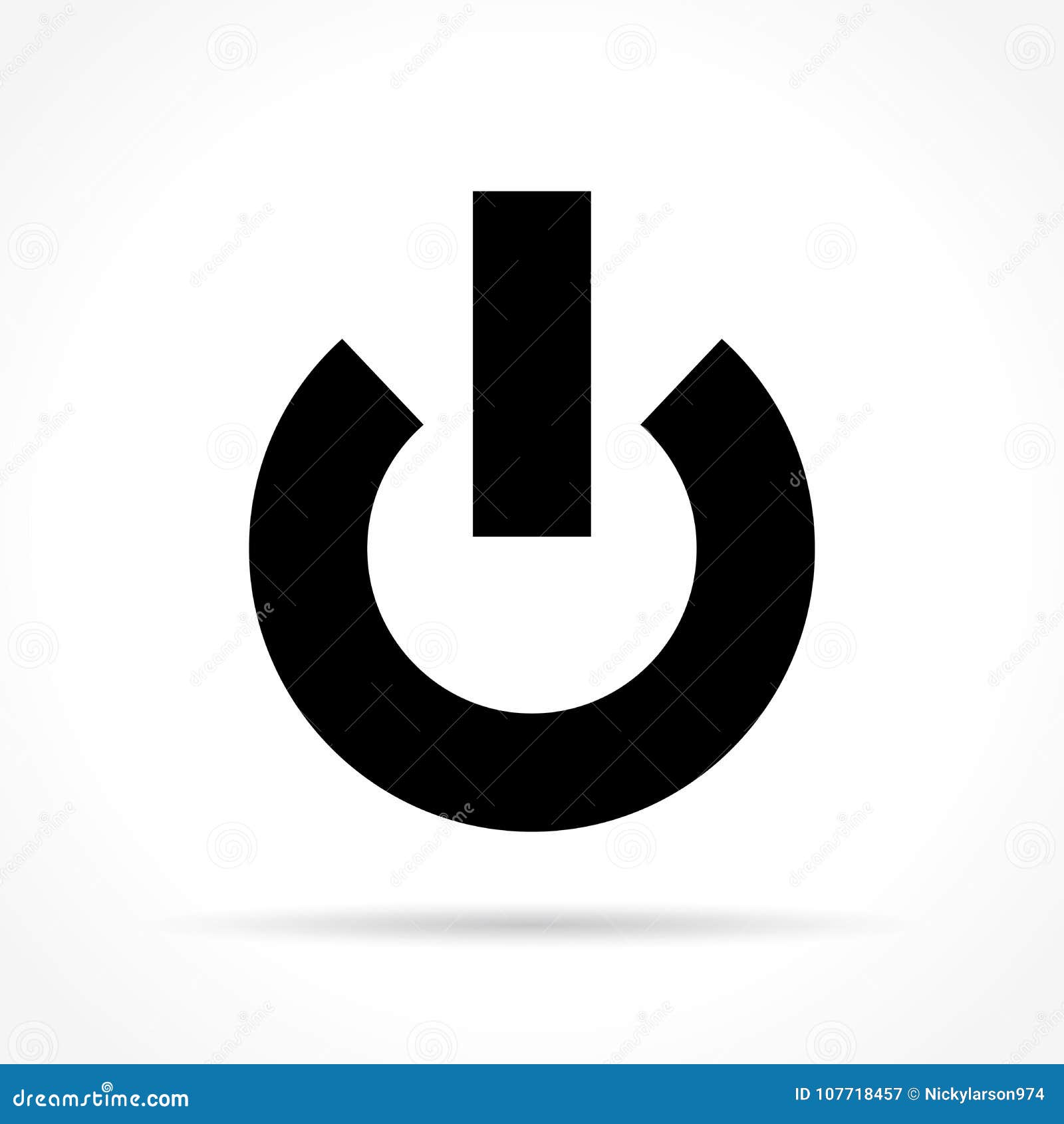 Comience El Icono En El Fondo Blanco Ilustración del Vector ...