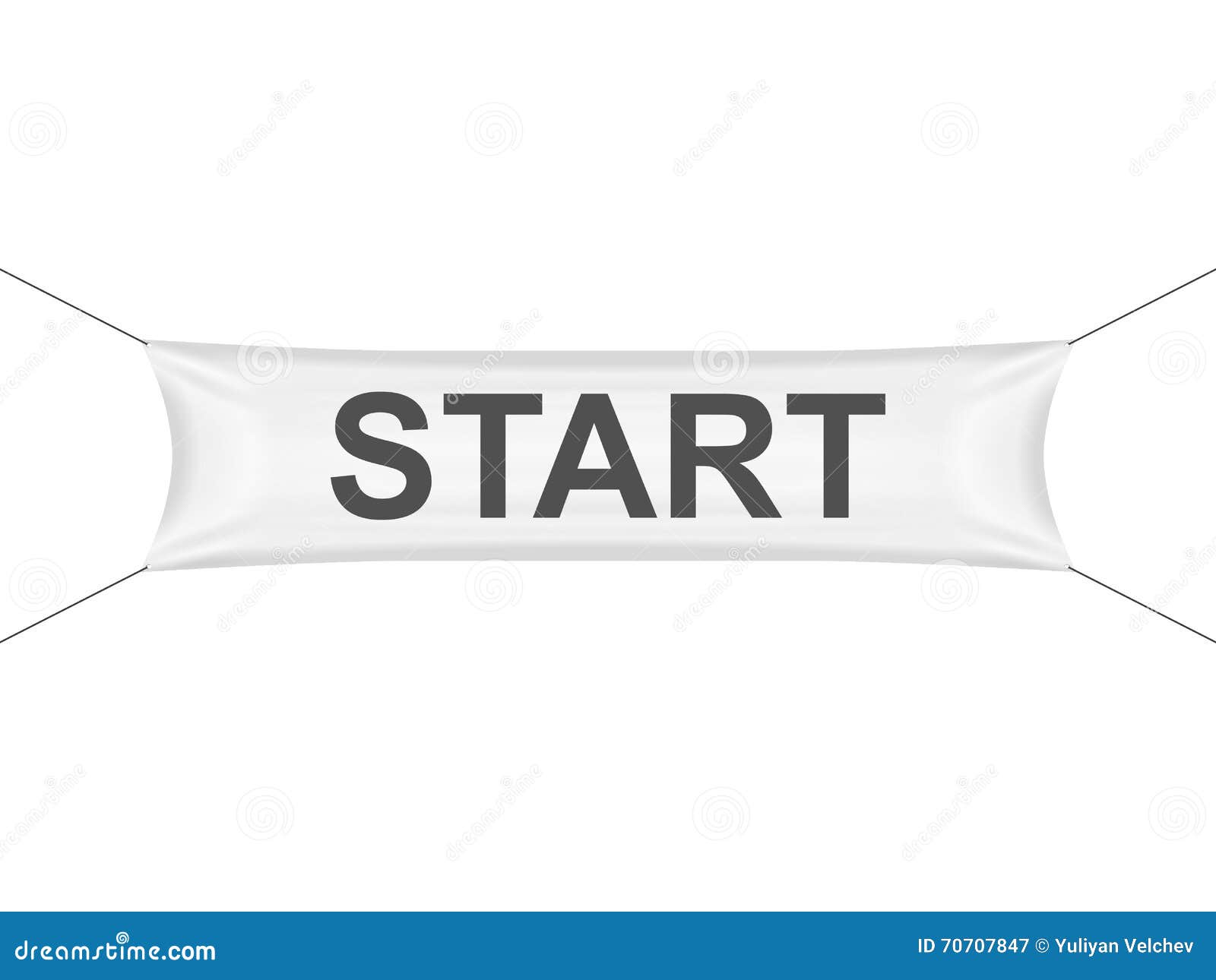 Comience la bandera ilustración del vector. Ilustración de vector ...