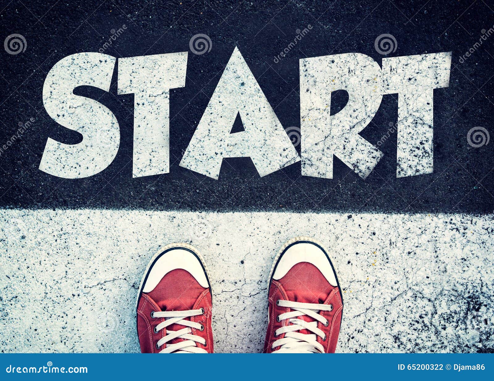 Comience La Muestra En El Camino Foto de archivo - Imagen de listo ...