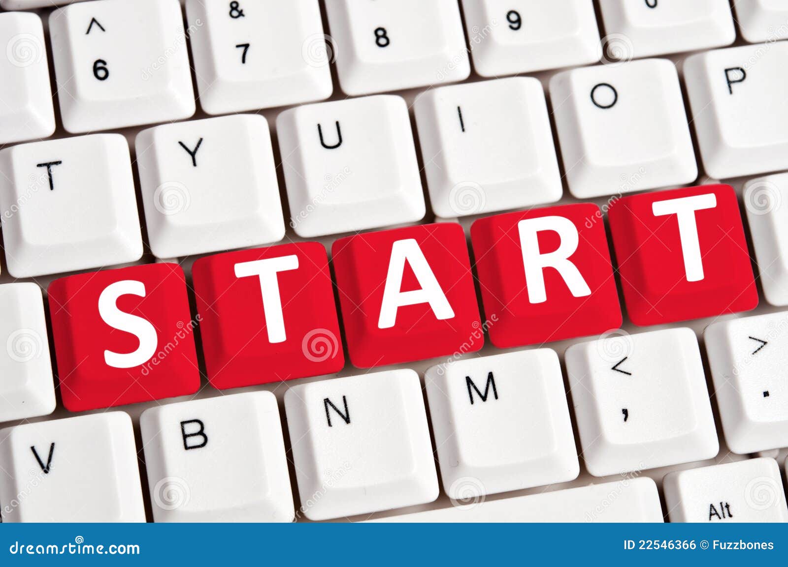 Comience la palabra foto de archivo. Imagen de prensa - 22546366