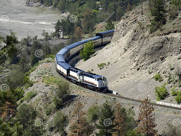 Coming around the bend. stock image. Image of railway - 7872399