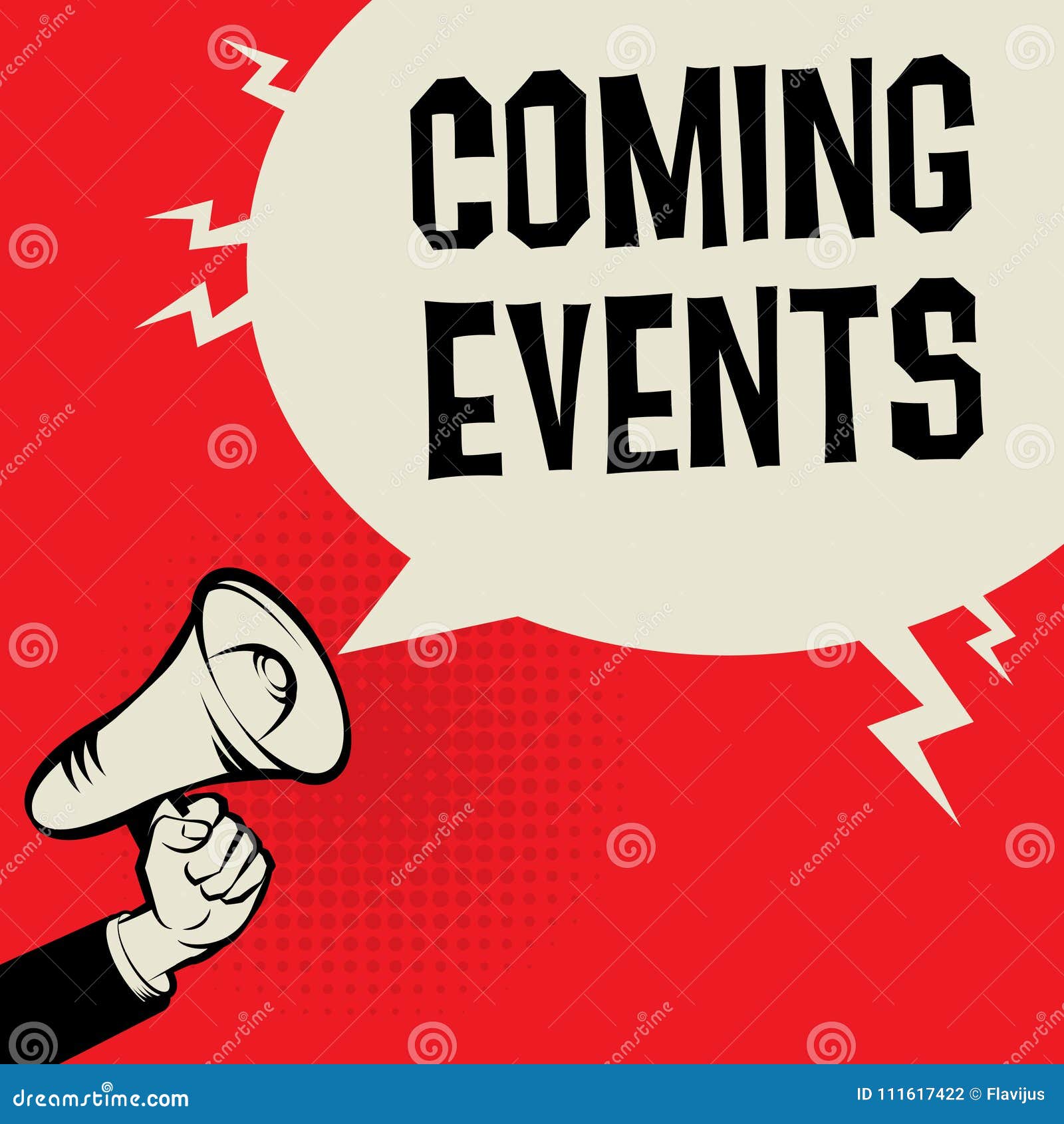 Coming Events Business Concept Stock Vector - Illustration of ...