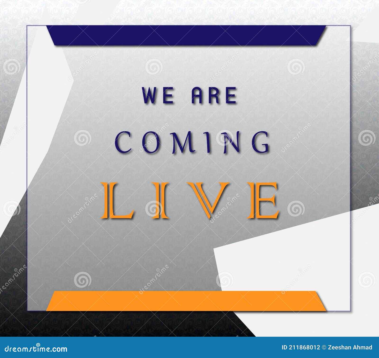 We are COMING LIVE with MODERN DESIGN TEMPLATE TEXT WRITTEN IMAGE with ...