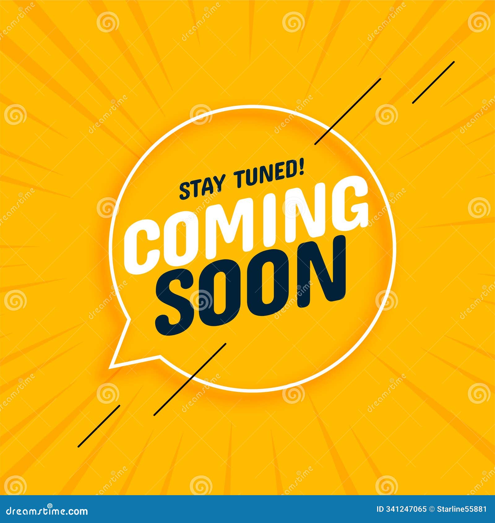 Coming Soon Announcement Template for Opening Web Store Stock Vector ...