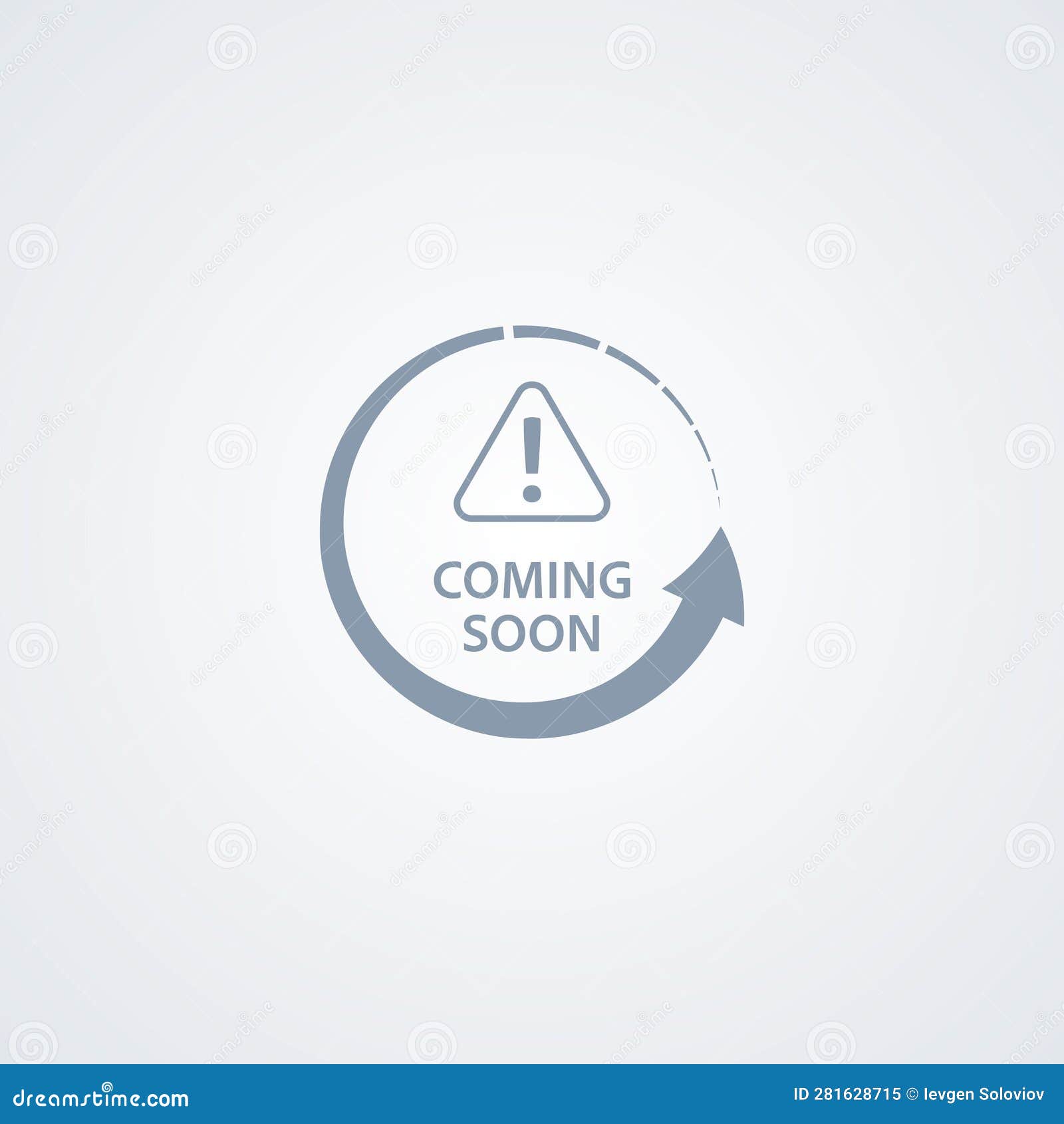 Coming Soon Arrow Background Stock Vector - Illustration of icon ...