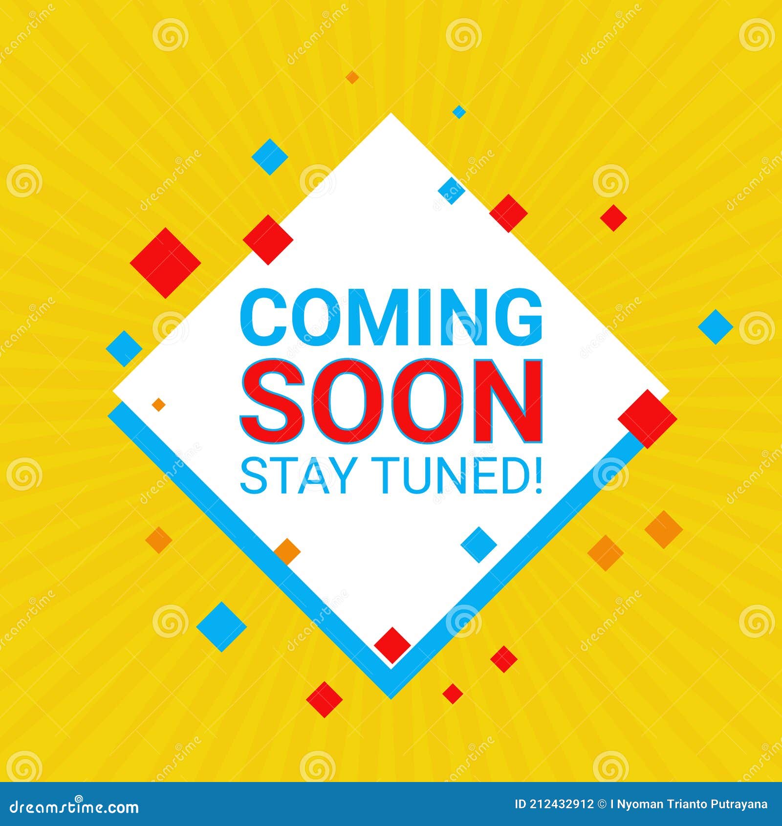 Coming Soon Background with in Comic Style Stock Vector - Illustration ...
