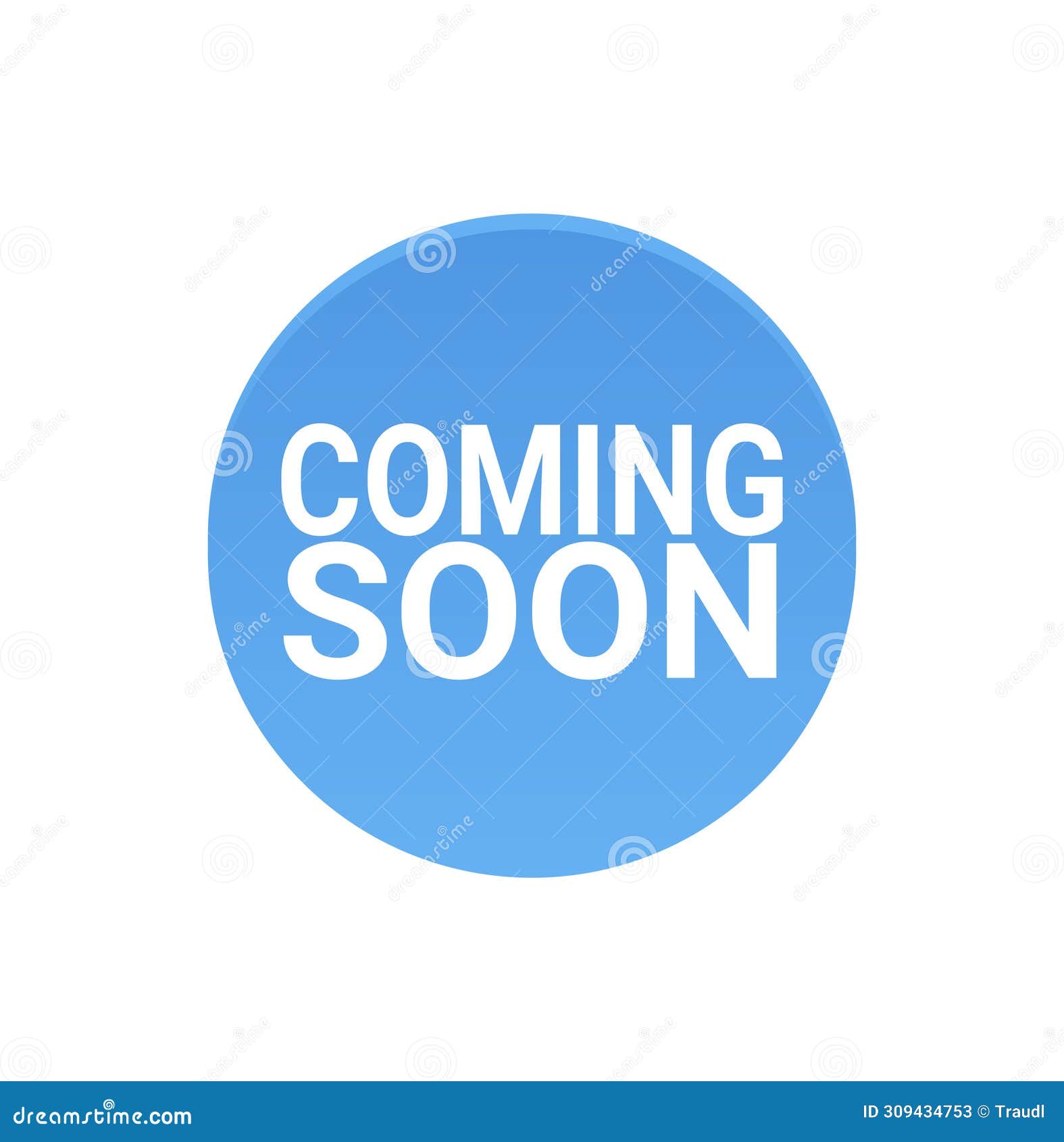 Coming Soon Blue Badge or Banner Design. User Interface Design Stock ...