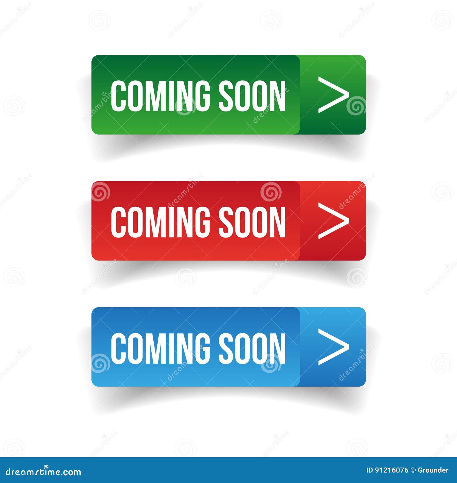 Coming soon button vector stock vector. Illustration of soon - 91216076