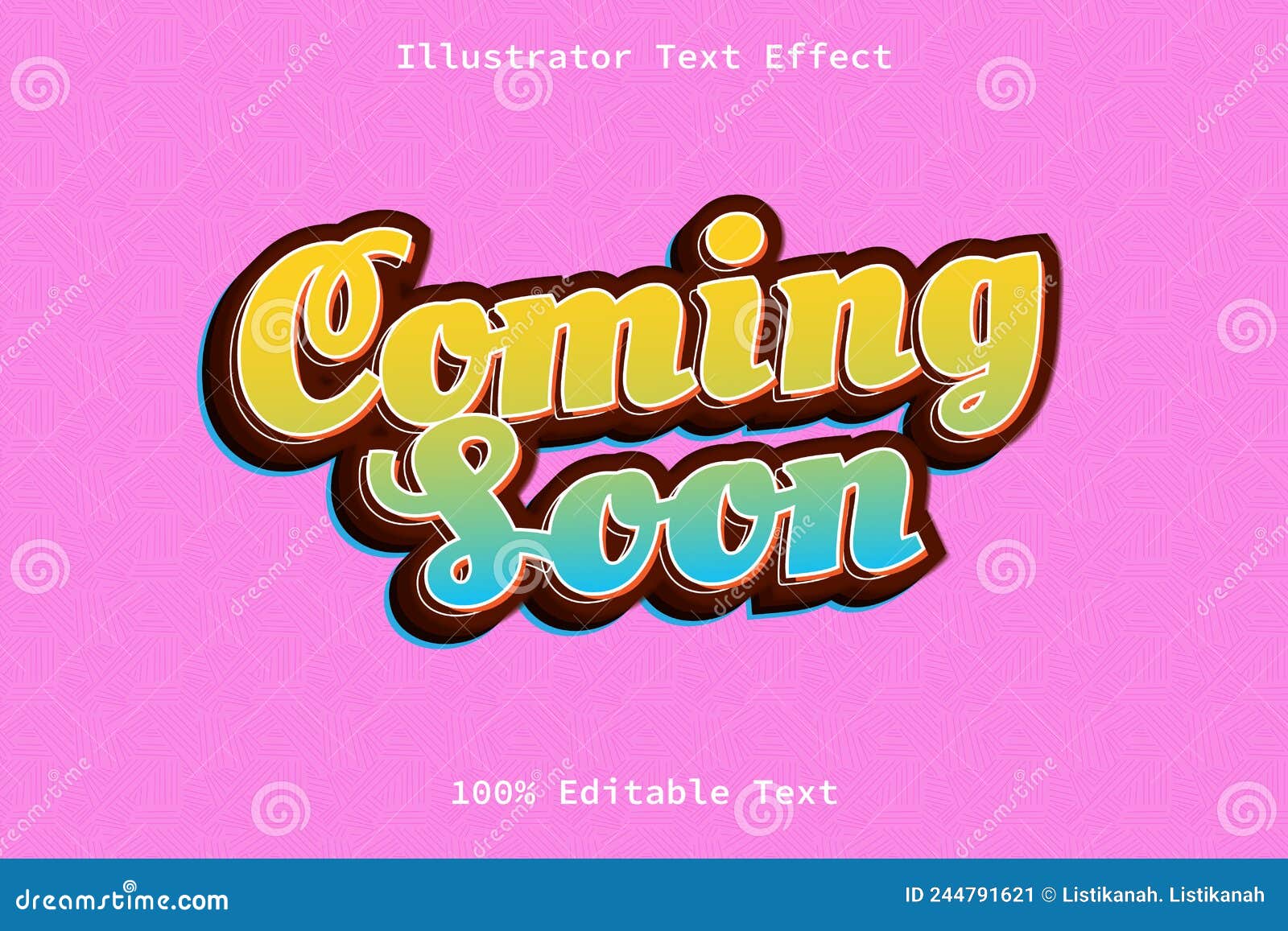 Coming Soon with Cartoon Style Editable Text Effect Stock Vector ...