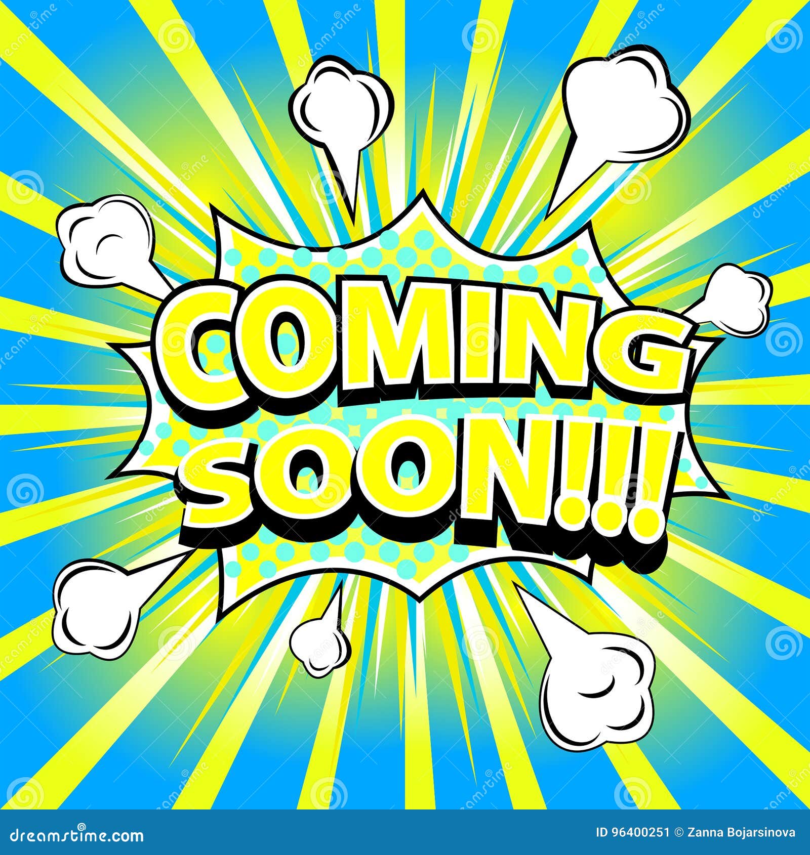 COMING SOON! Comic Book Explosion. Stock Vector - Illustration of boom ...