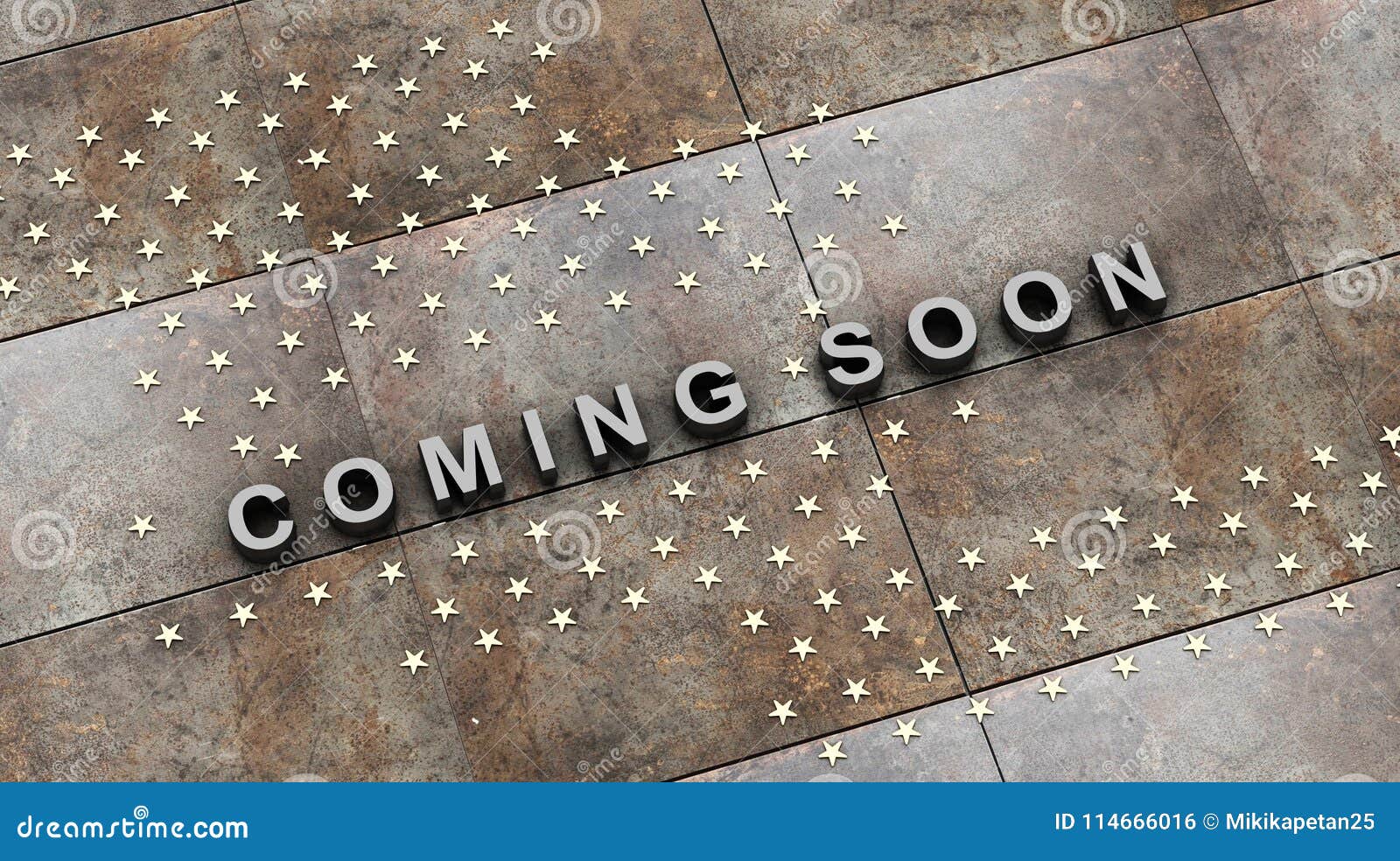 Coming soon 3D rendering stock illustration. Illustration of soon ...