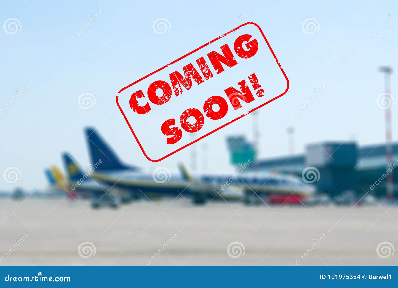 Coming Soon - Delayed Flight Concept Stock Photo - Image of crisis ...
