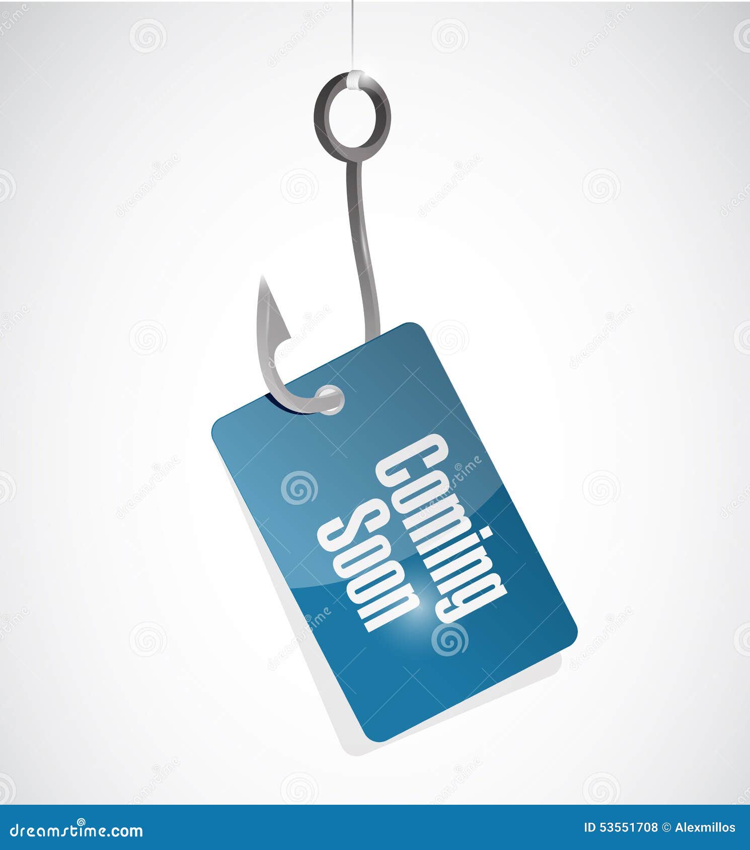 Coming Soon Hook Tag Sign Concept Stock Illustration - Illustration of ...