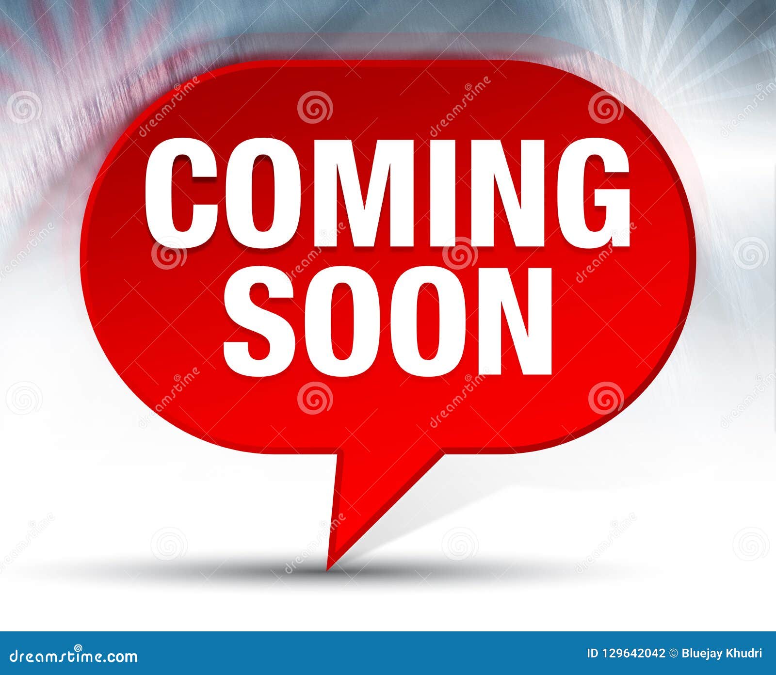 Coming Soon Red Bubble Background Stock Illustration - Illustration of ...