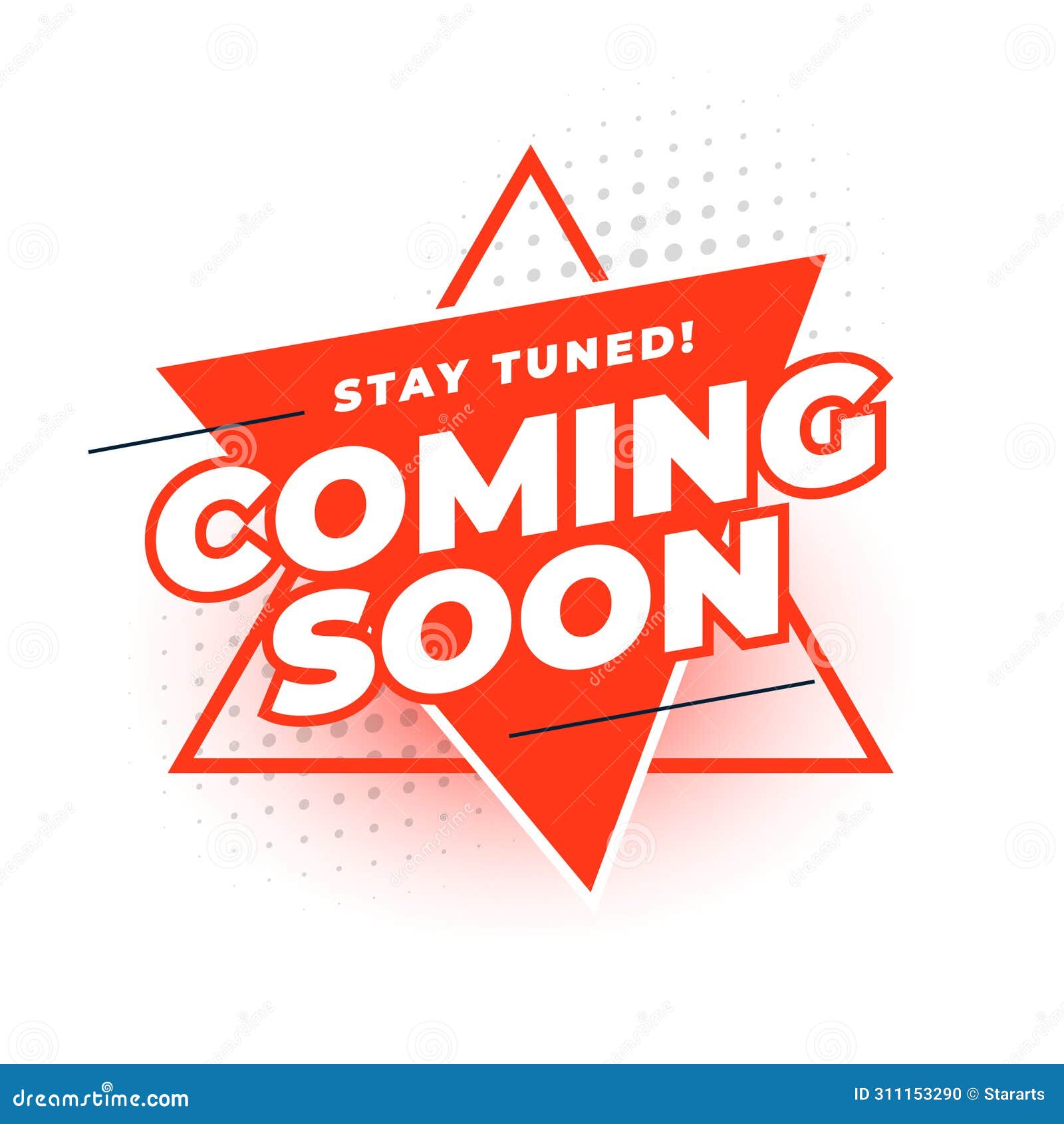 Coming Soon Launch Campaign Template with Stay Tuned Message Stock ...