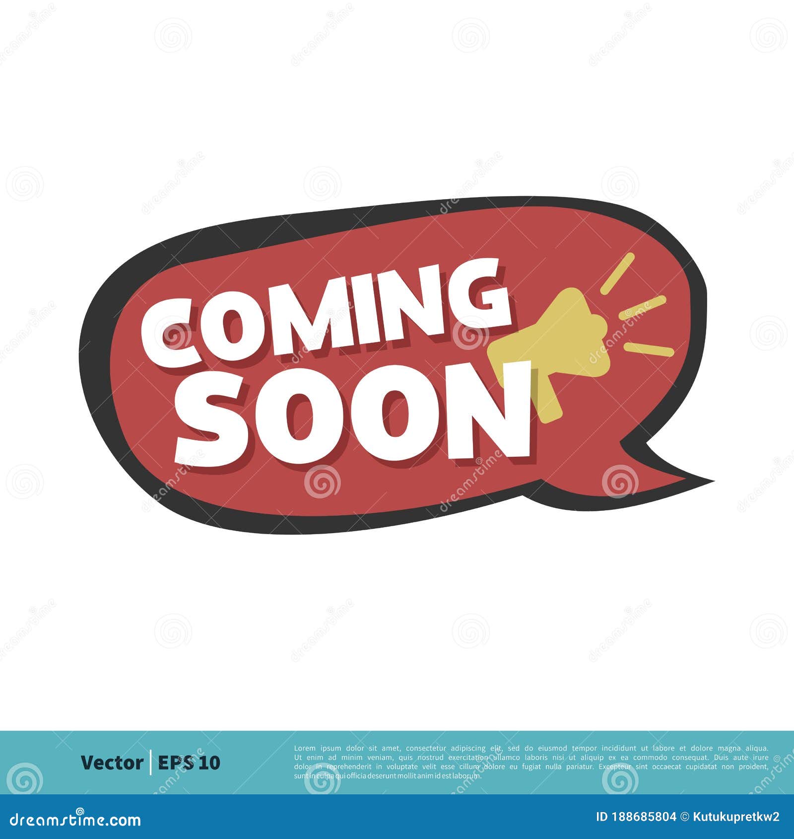 Coming Soon Letter Vector Template Illustration Design. Vector EPS 10 ...