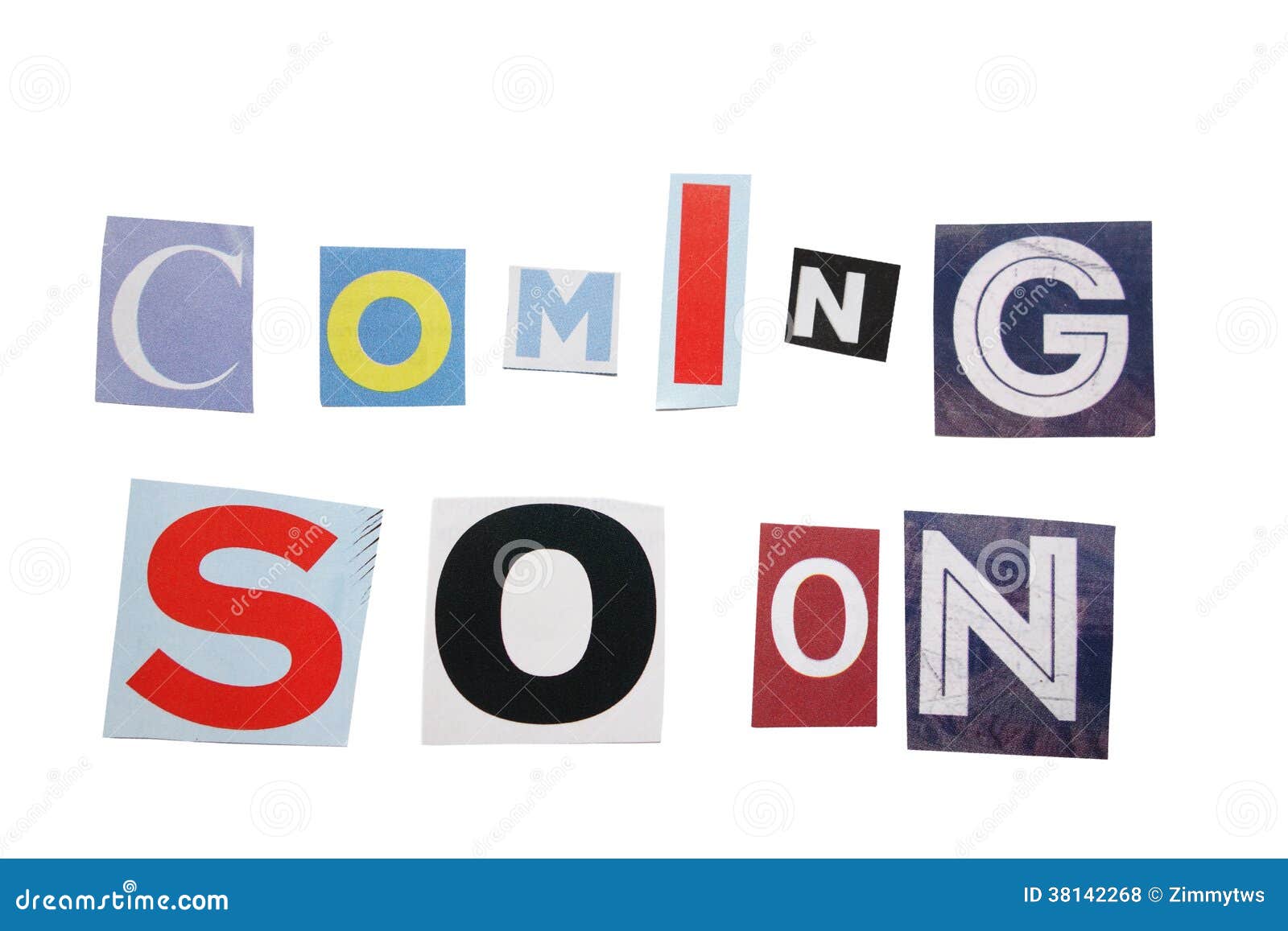 Coming Soon letters stock photo. Image of future, anticipation - 38142268