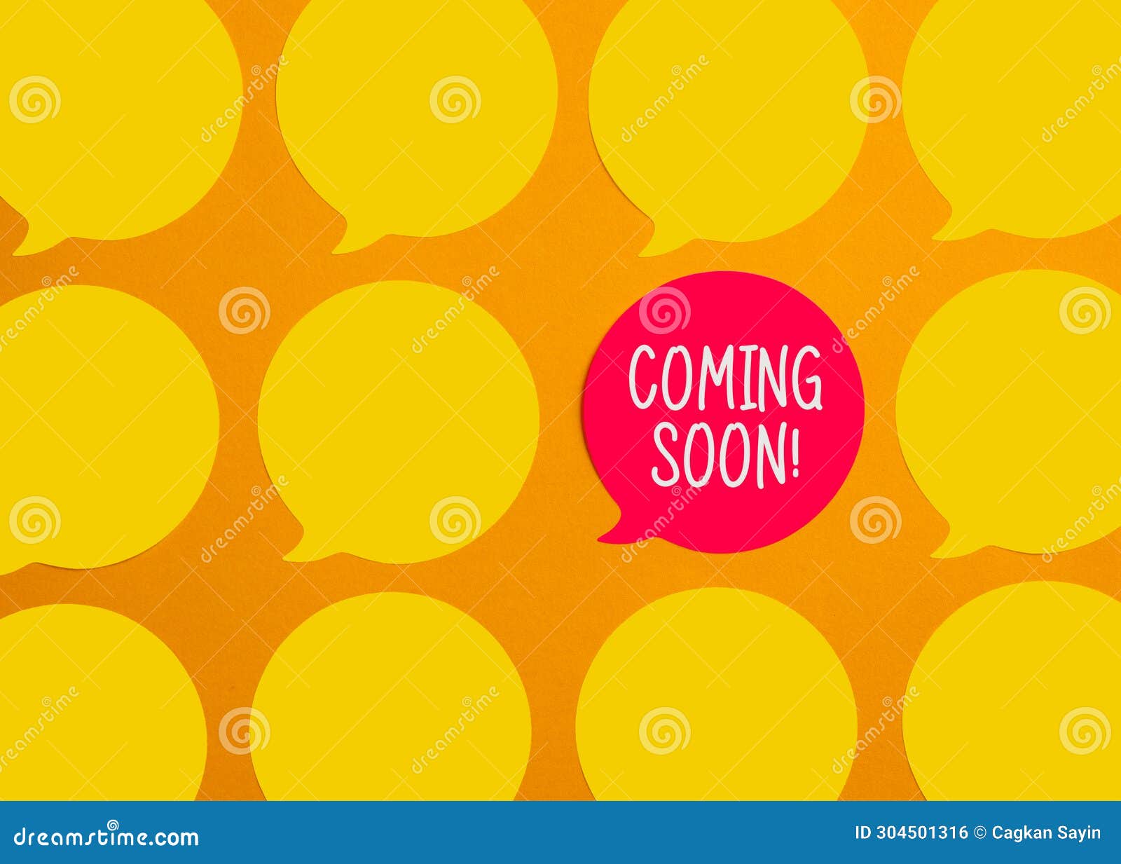 Coming Soon Message on Speech Bubble. New Product or Event Announcement ...