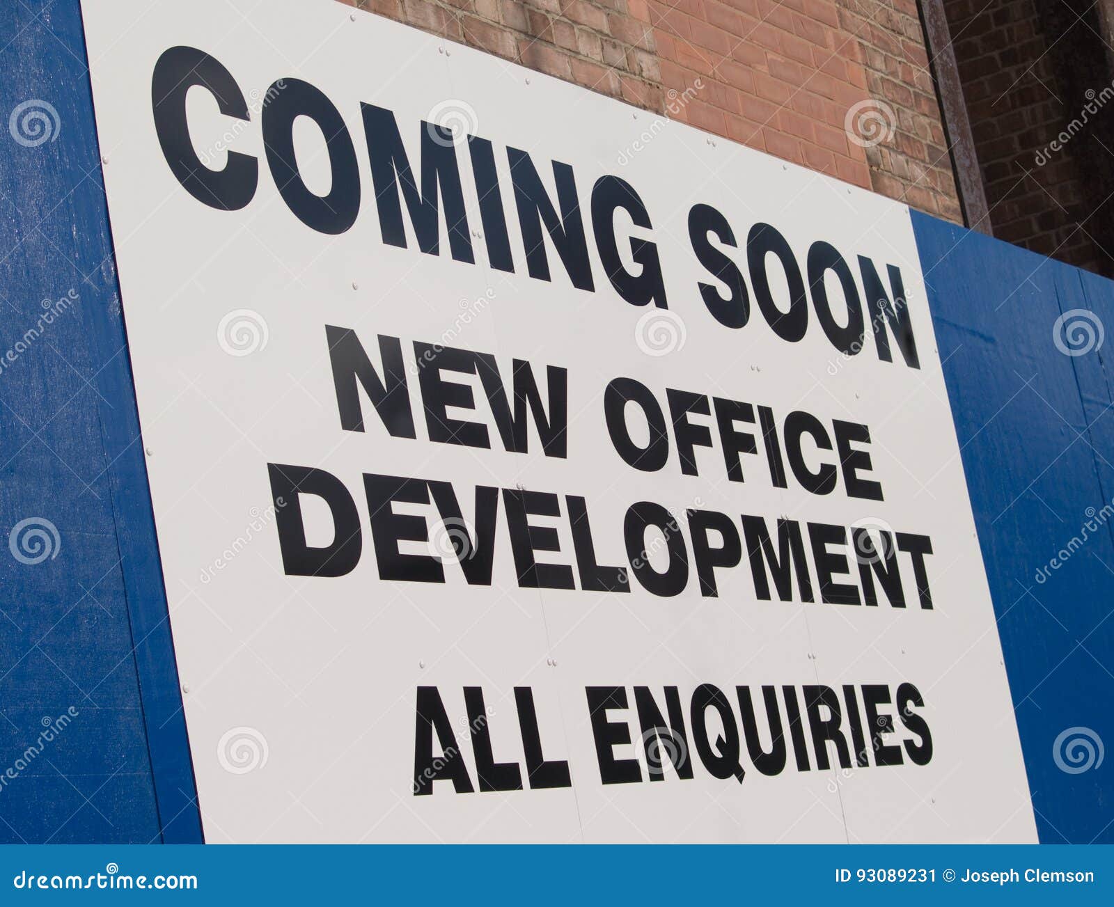 Coming Soon Office Development Stock Image - Image of coming, outside ...