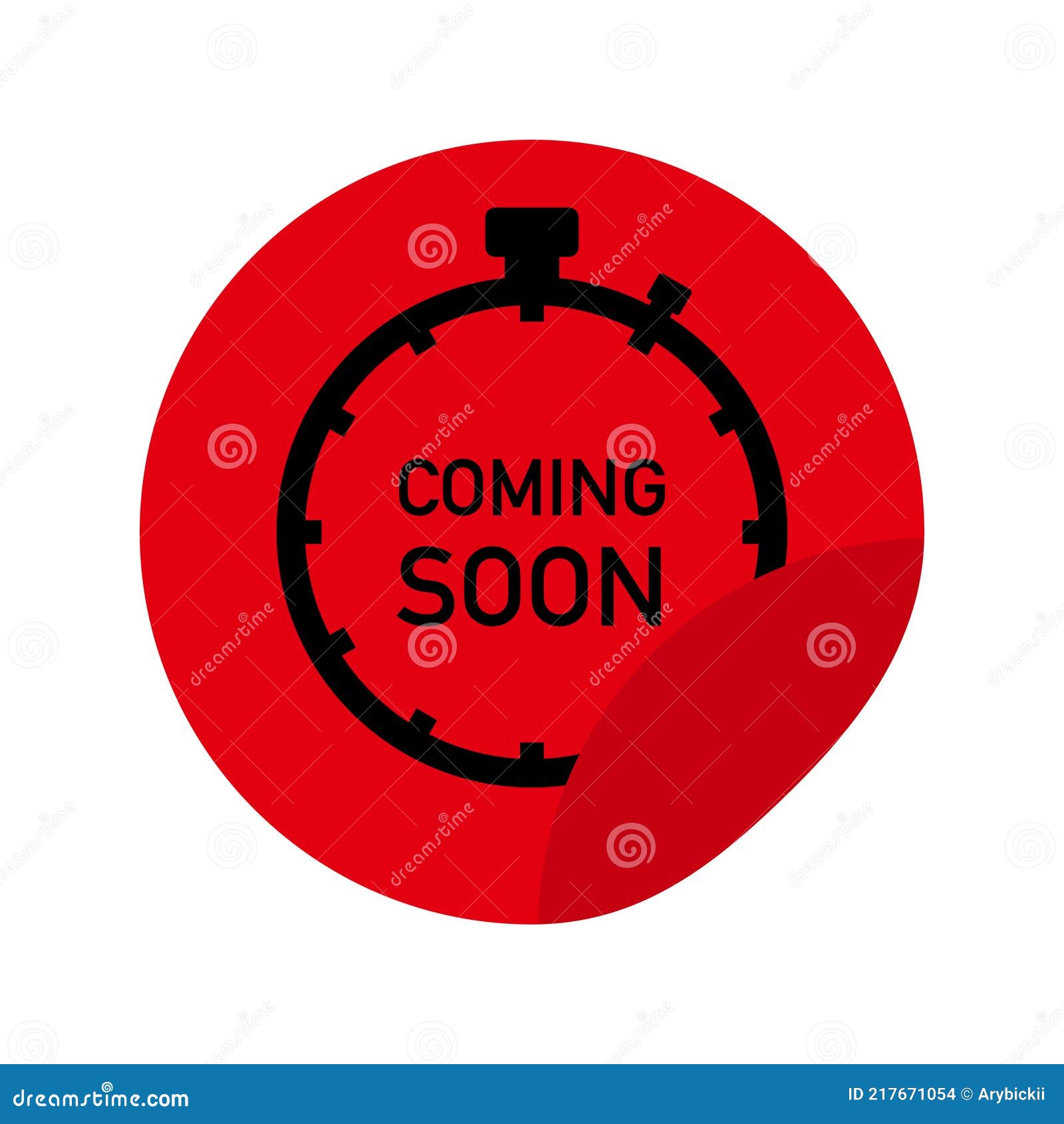 Coming Soon Red Tag on White Stock Vector - Illustration of coming ...