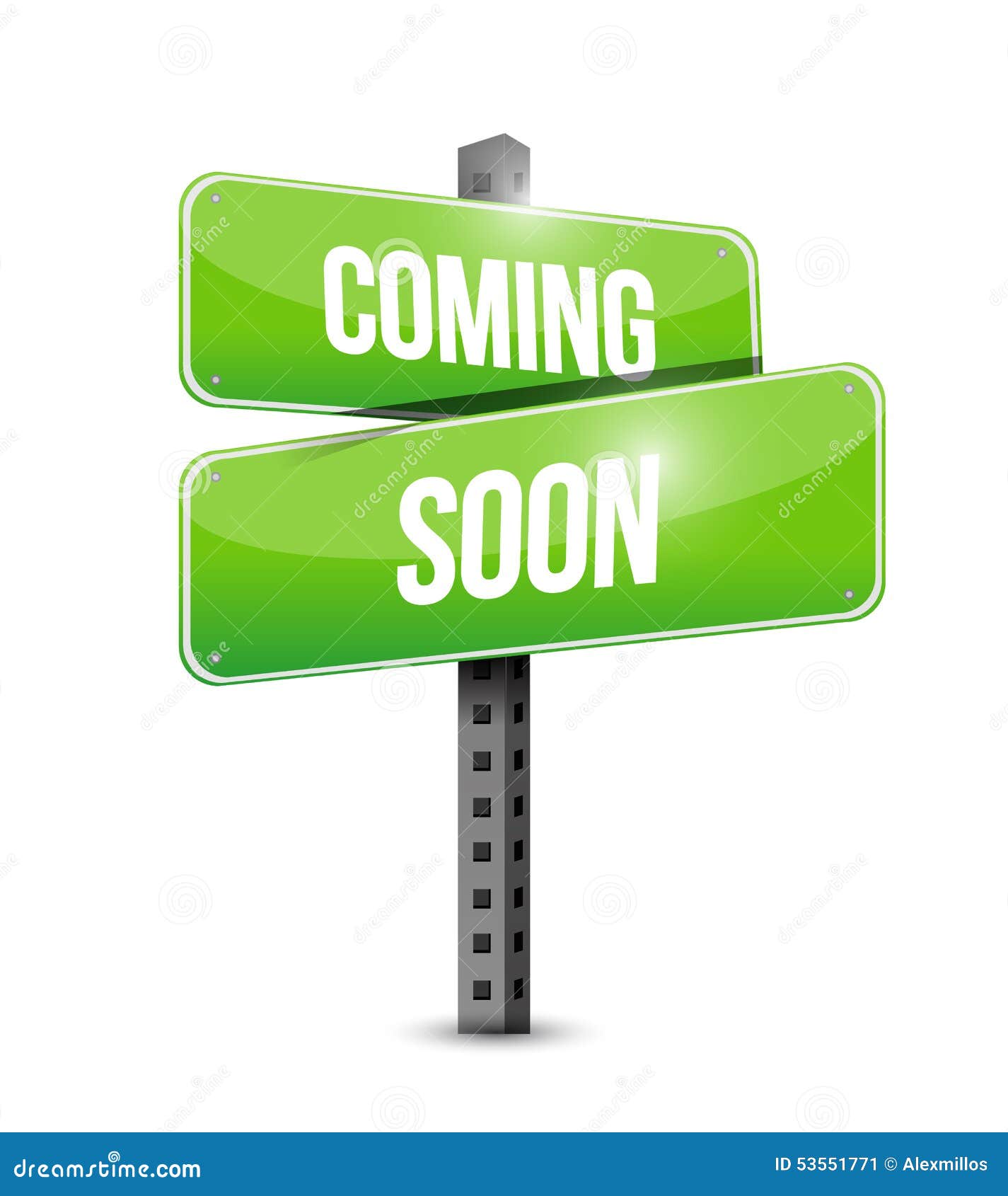 Coming Soon Road Sign Concept Stock Illustration - Illustration of ...