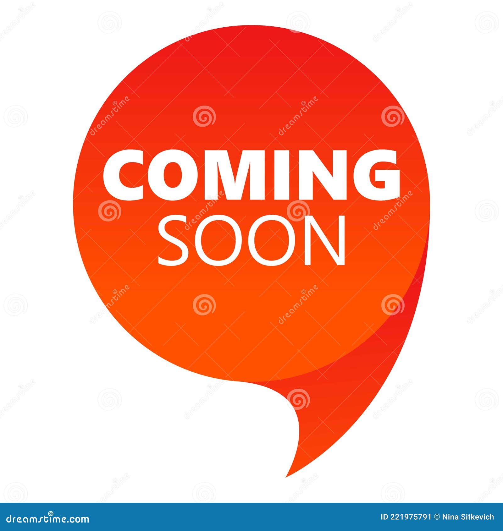 Coming Soon Speech Bubble Icon, Cartoon Style Stock Vector ...