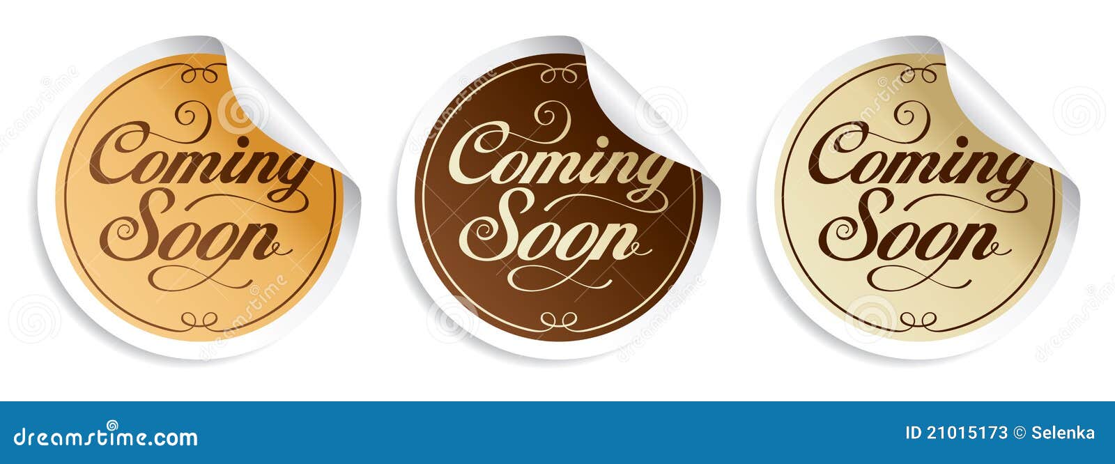 Coming soon stickers. stock illustration. Illustration of promotion ...