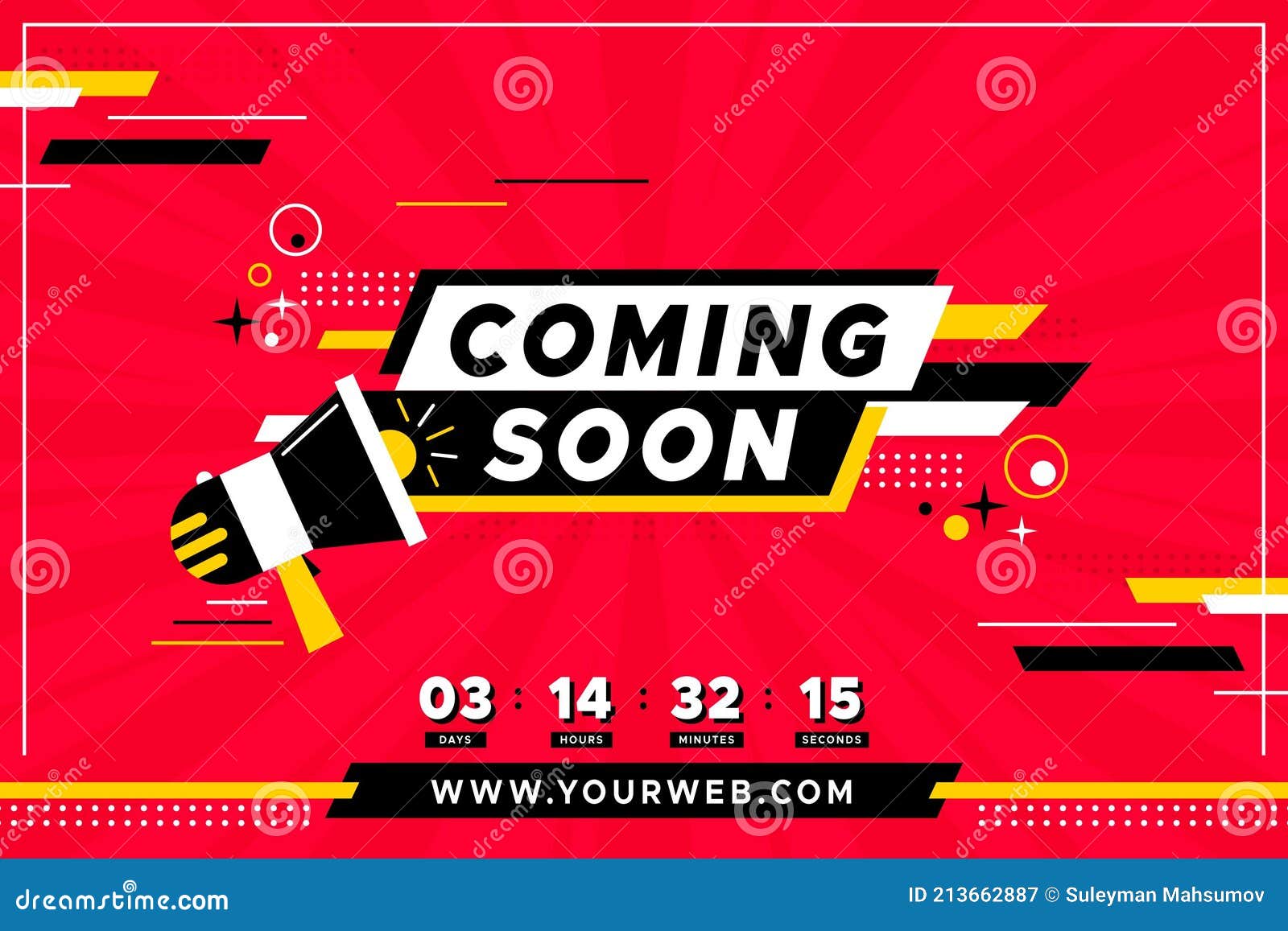 Coming Soon Teaser with Megaphone Background Vector Stock Vector ... Coming Soon Teaser with Megaphone Background Vector Stock Vector ...