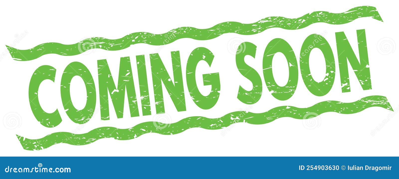 COMING SOON Text on Green Lines Stamp Sign Stock Illustration ...