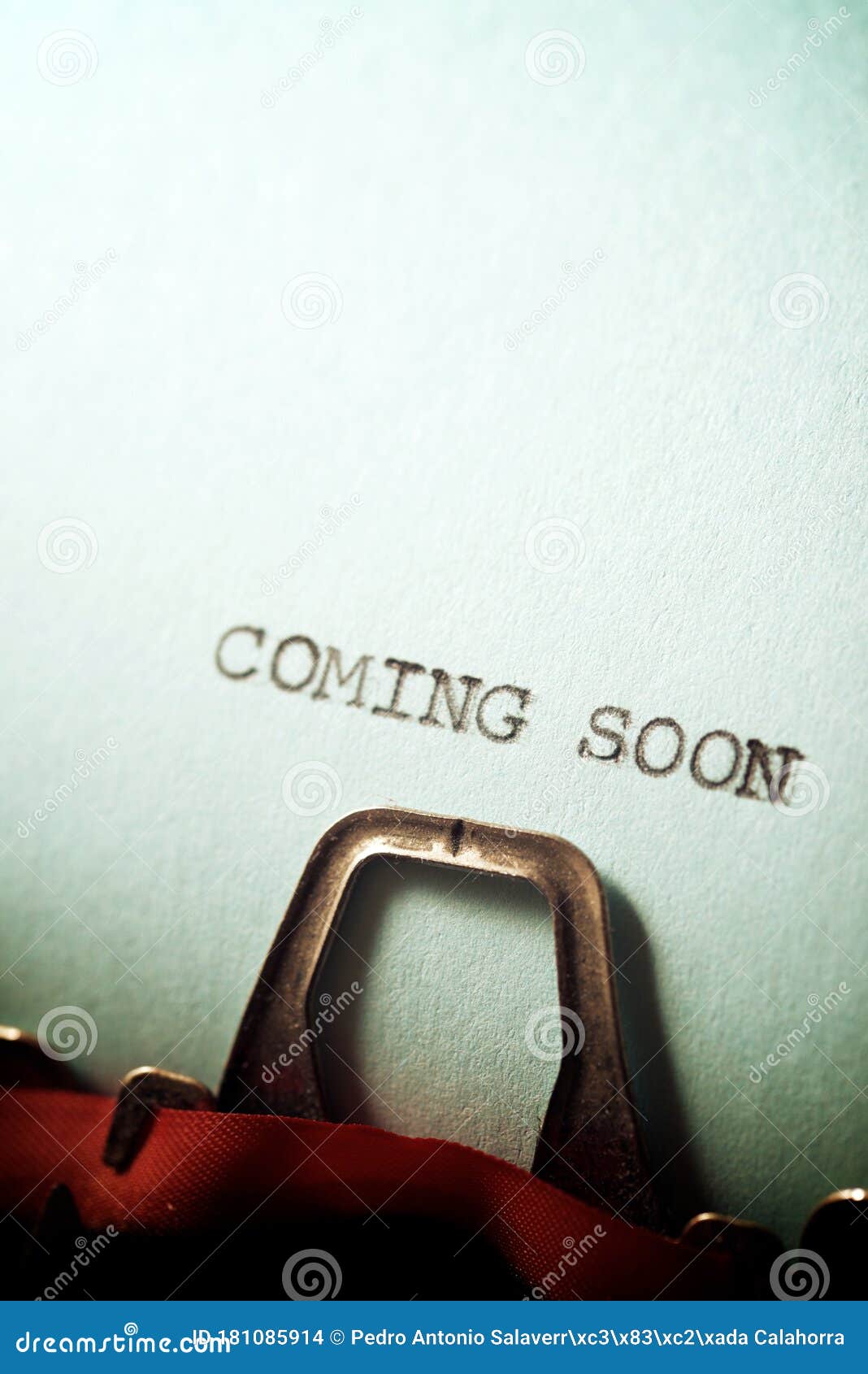 Coming soon concept view stock photo. Image of phrase - 181085914