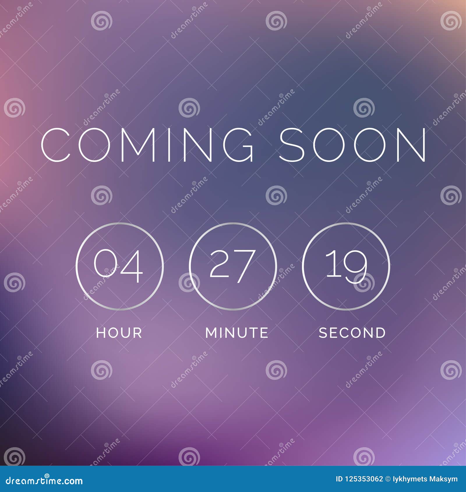 Coming soon time clock stock vector. Illustration of green - 125353062