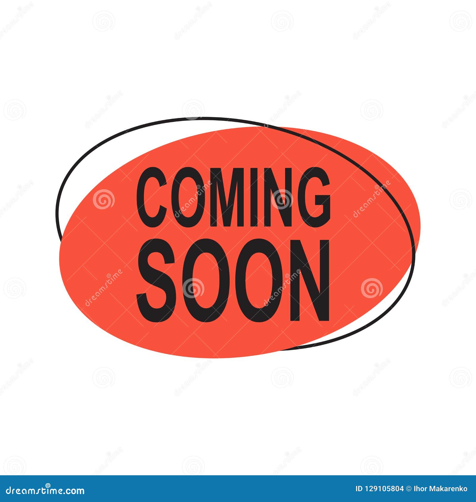 Coming Soon. Vector Red Sign Illustration Isolated Stock Vector ...