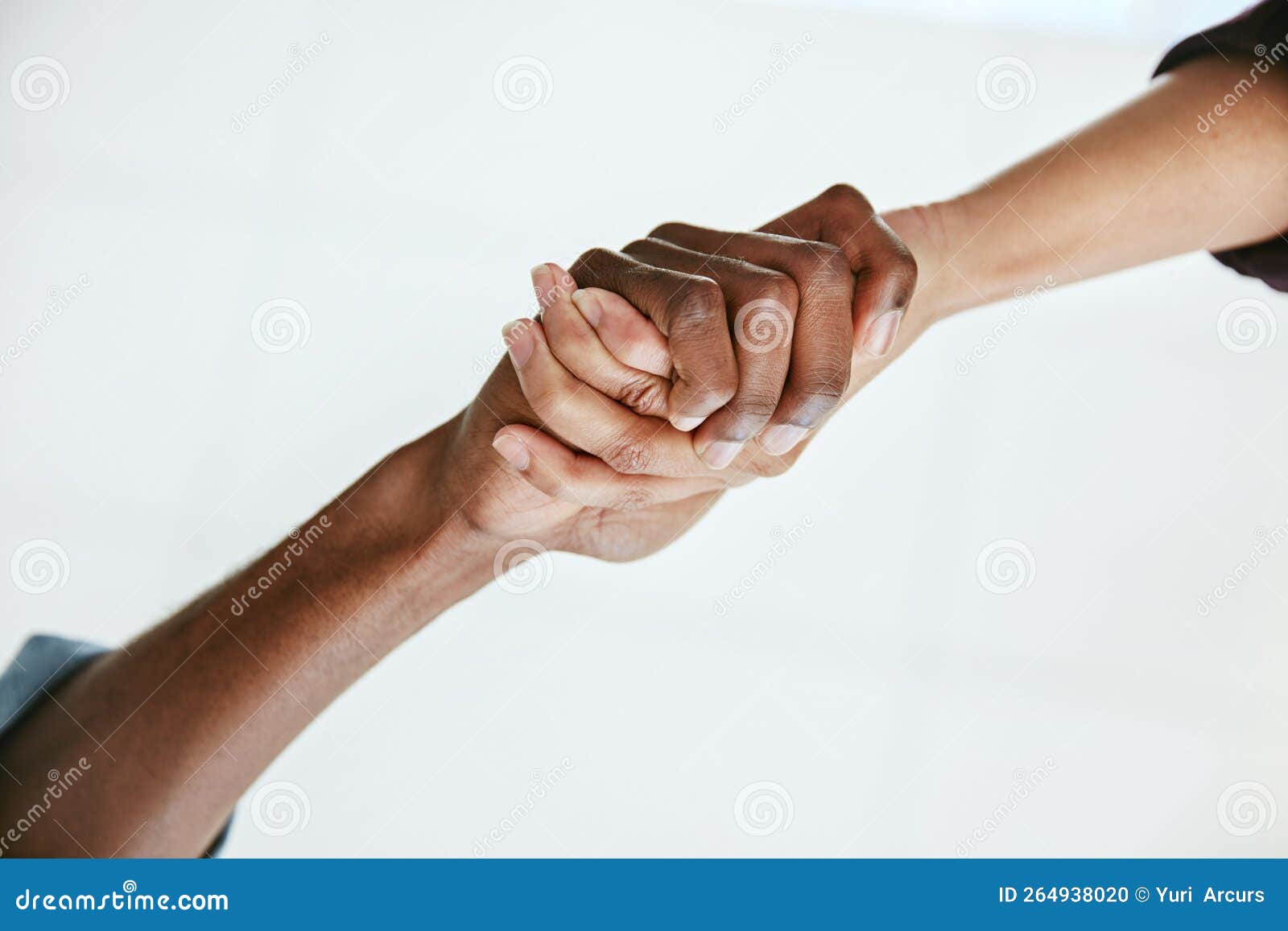 Coming Together for a Common Cause. Two People Shaking Hands. Stock ...