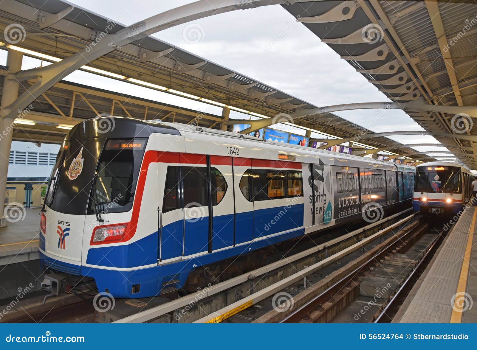 A Coming Train of Bangkok Mass Transit System Commonly Known As BTS or ...