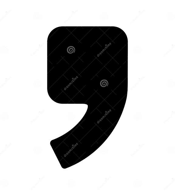 Comma icon stock vector. Illustration of business, chat - 305536722
