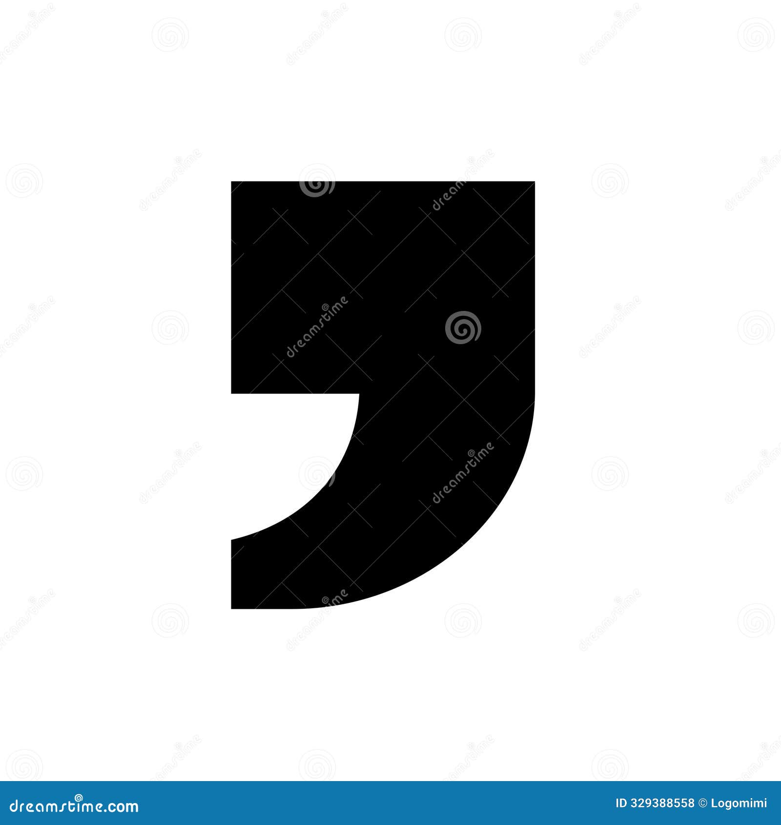 Comma Sign Icon Vector Image, Tanda Koma Illustration Stock ...