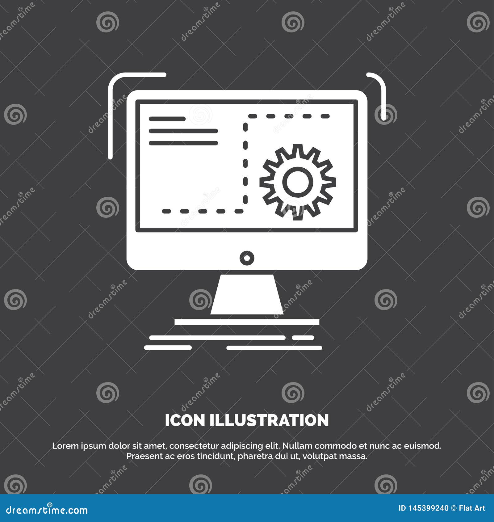 Command, Computer, Function, Process, Progress Icon. Glyph Vector Symbol for UI and UX, Website ...