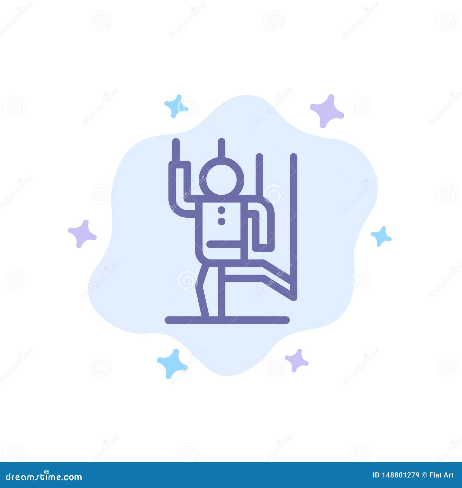 Command, Control, Human, Manipulate, Manipulation Blue Icon on Abstract ...