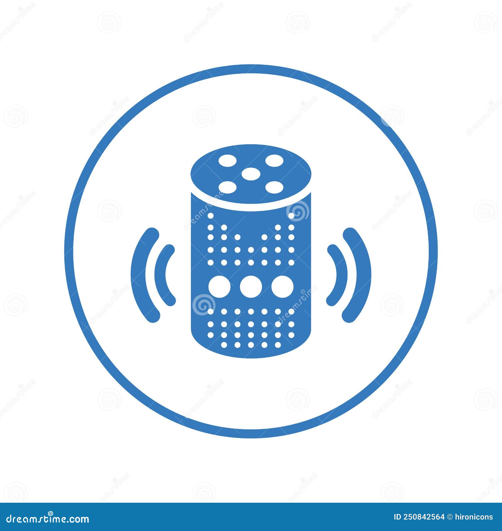 Echo, Dot, Speaker, Alexa Icon. Black Vector Graphics Stock Photo ...